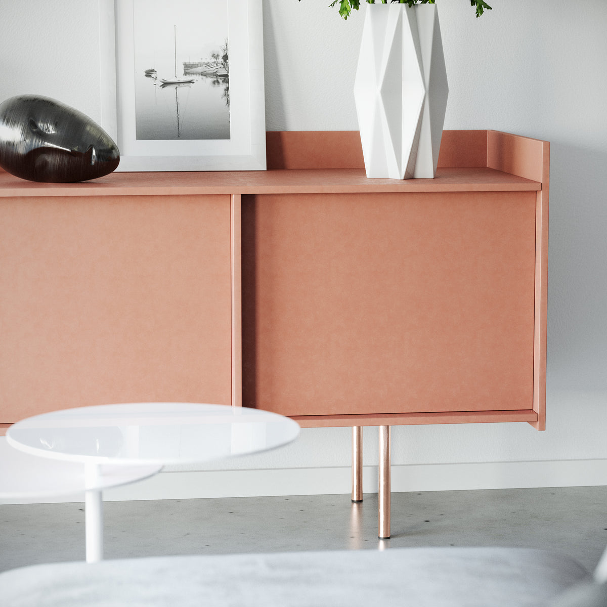 Set of 4 Copper Cabinet and Furniture Legs – ivadecorstudio