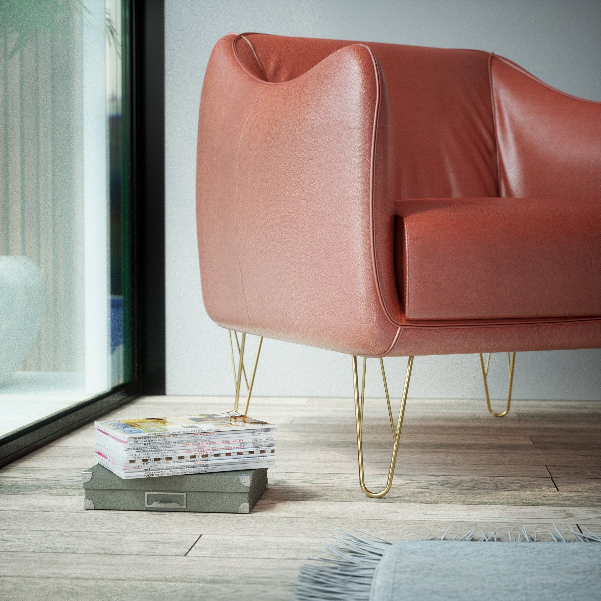 Hairpin sofa store